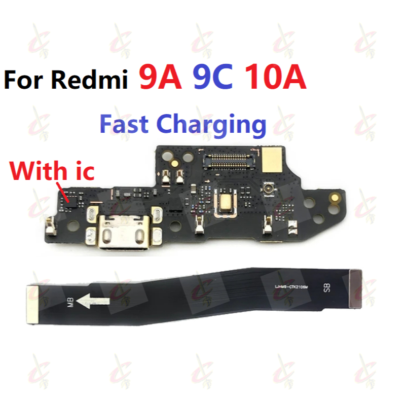 Charging board flex for Redmi 9C 9A 10A Main board Mainboard flex cable ...