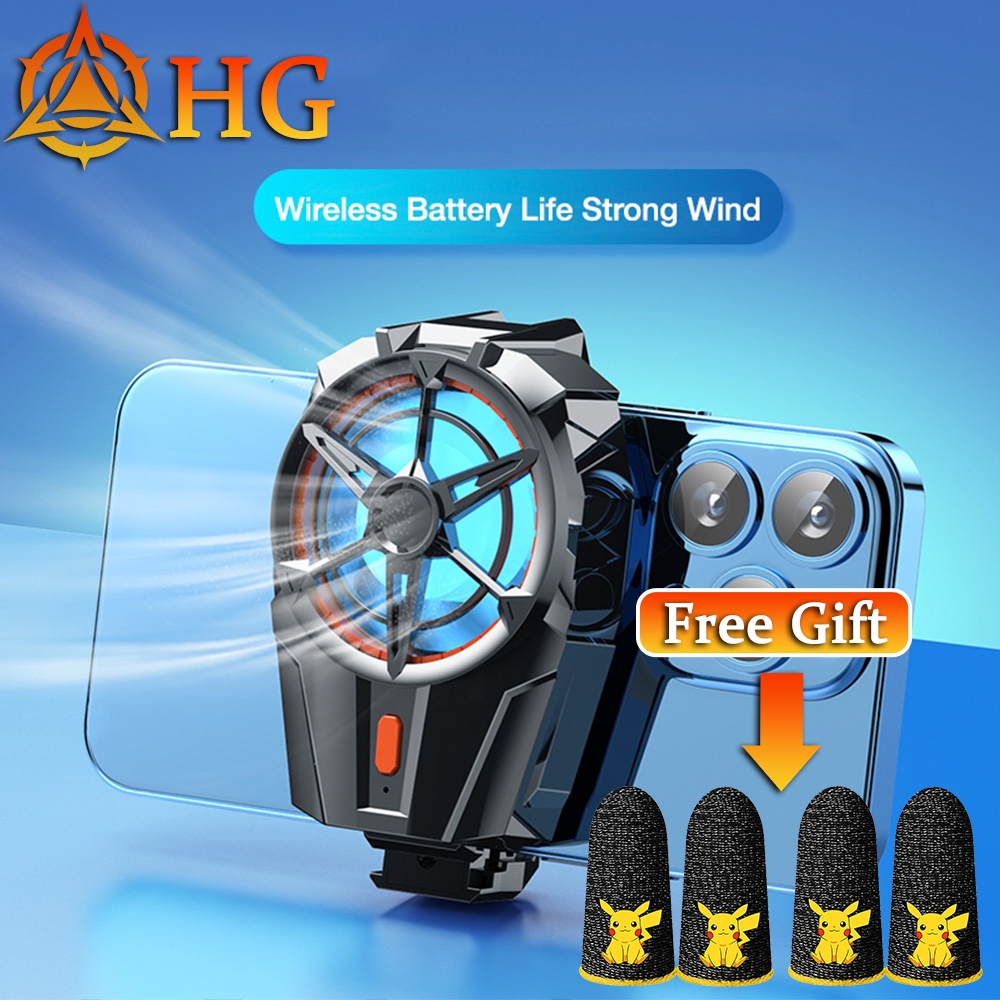 HG X52 Cooling Fans For Mobile Phone Rechargeable Battery Silent Cooler ...