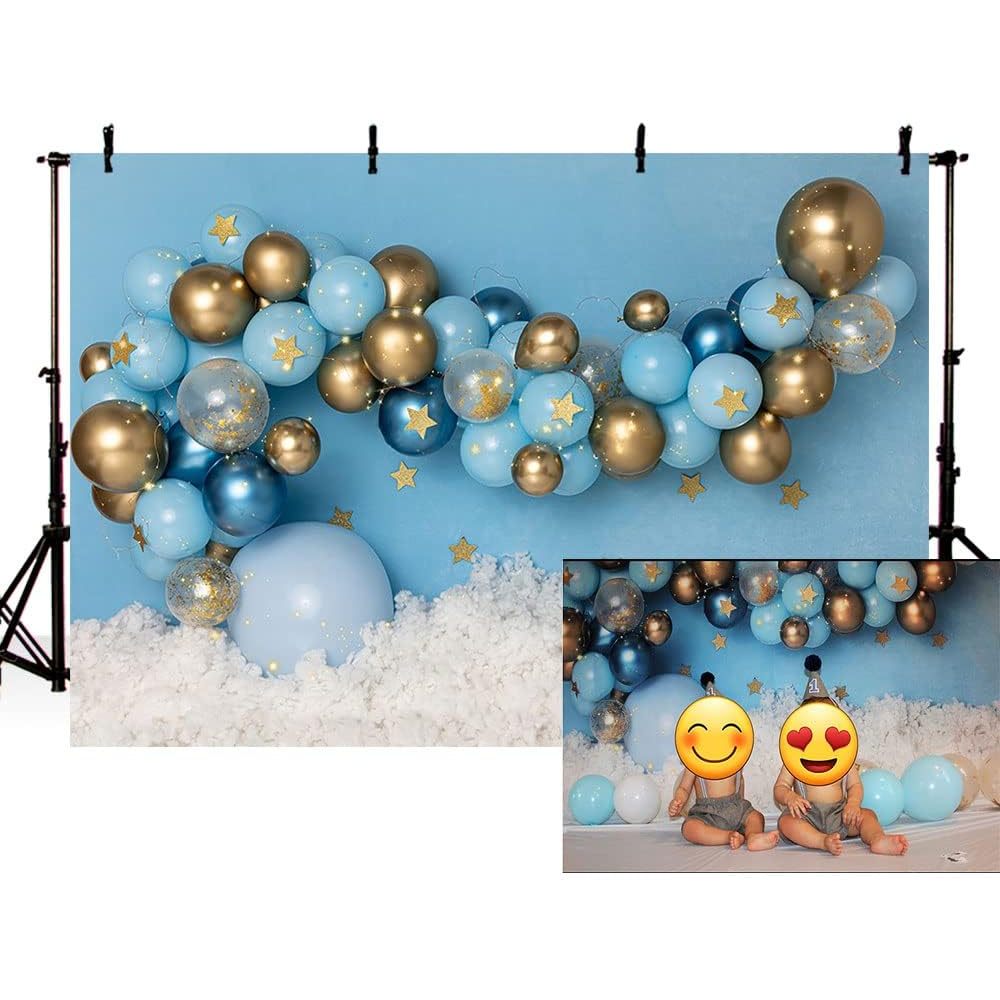 5x3ft Boy Birthday Photography Background for Newborn Kids Portrait ...