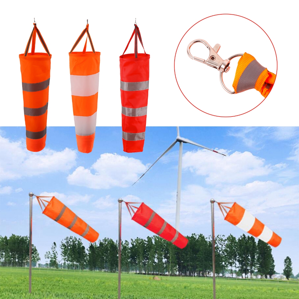60/80/100cm Windsock Outdoor Wind Direction Measurement Reflective Belt ...
