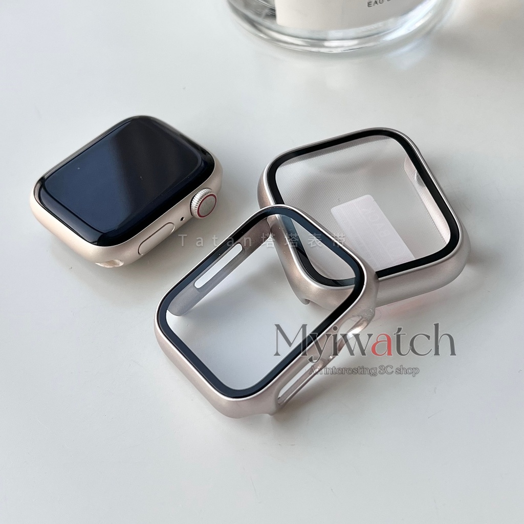 Transparent PC+ Tempered Glass Case For Apple iwatch Series Ultra S10 9 ...