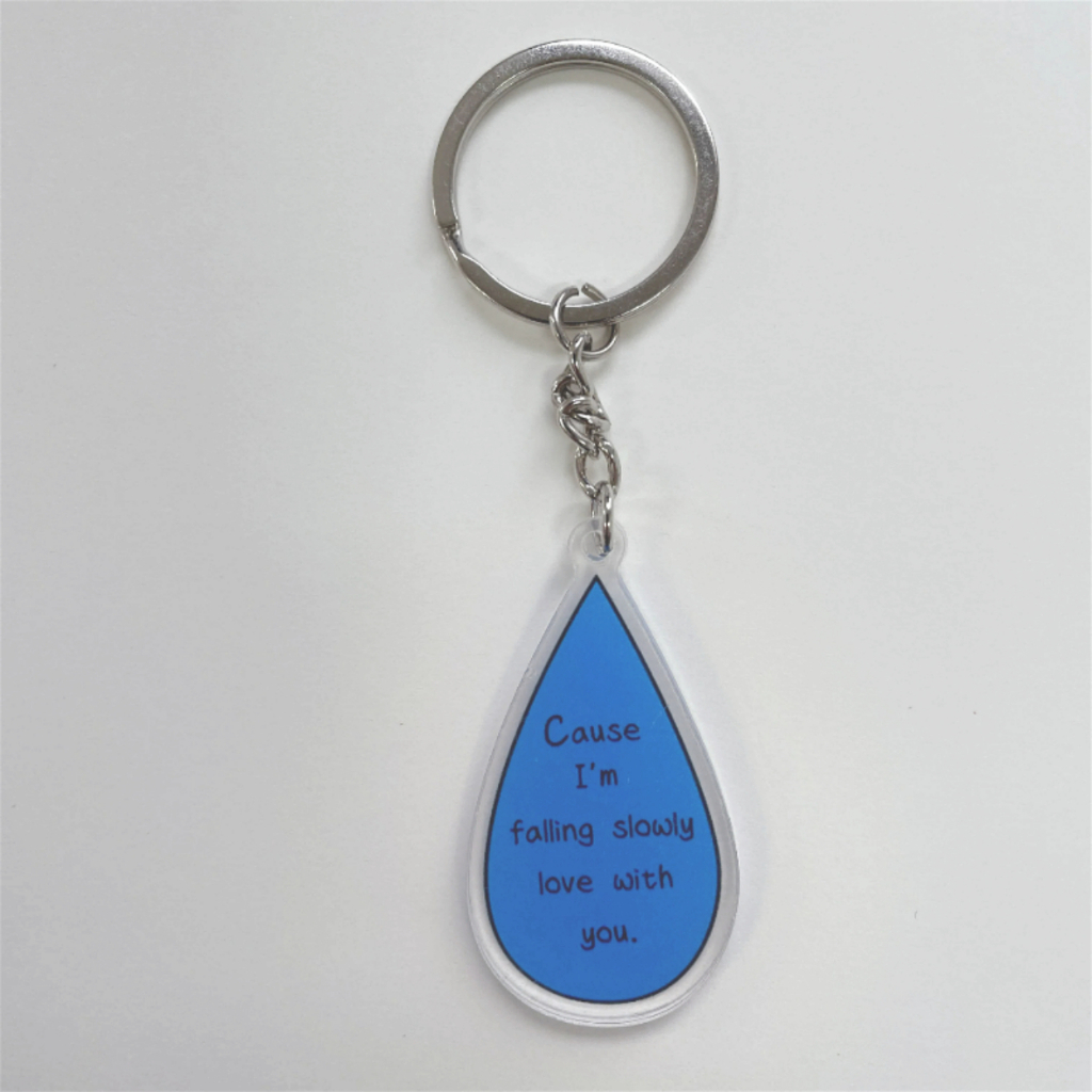 [LC] Acrylic keychain cute umbrella waterdrop pendant Lovely Runner ...