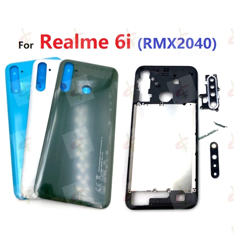 Back Cover housing For Realme 6i RMX2040 LCD front frame | Shopee ...