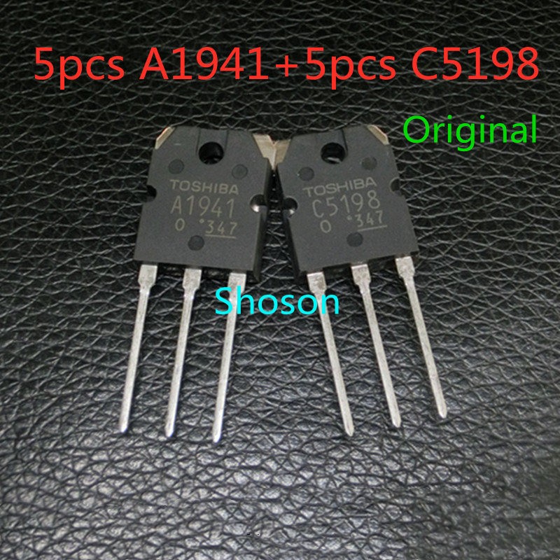10 Pcs 2SC5198 2SA1941 TO-3P A1941 C5198 TO3P Audio amplifier pair tube ...