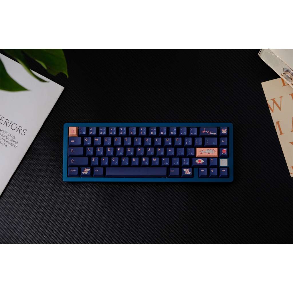 Fox Keycap 129 Keys PBT Material Cherry Profile DYE-SUB Personalized ...
