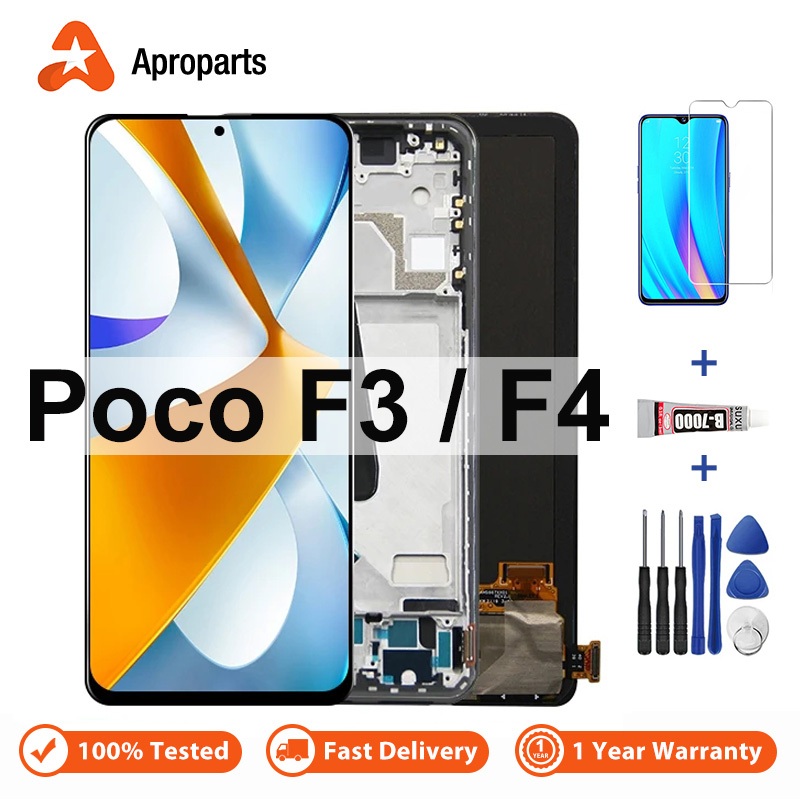 LCD For Xiaomi Poco F3 F4 M2012K11AG 22021211RG Display Touch Screen Digitizer Assembly WIth ...