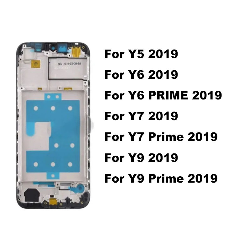 New For Huawei Y5 Y6 Y7 Prime Pro 2018 2019 Middle Frame Front Bezel ...