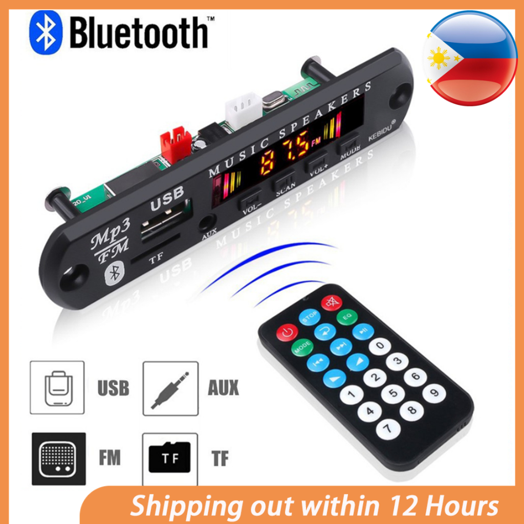 (Local seller) Digital AMP Car MP3 Wireless Bluetooth 5.0 Decoder Board ...