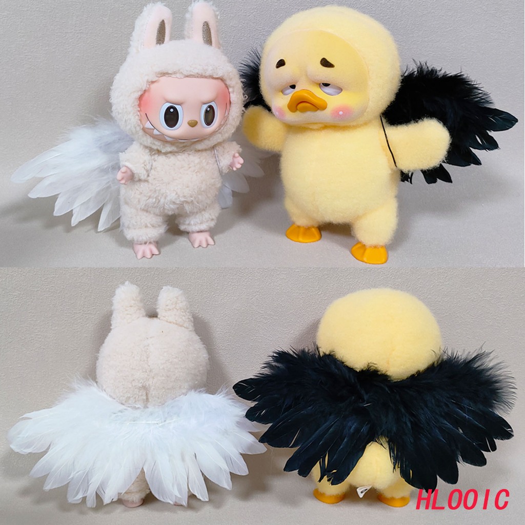 Doll Angel Wings for 15cm 17cm Labubu V1 V2 Liila Upset Duck bao-ao and ...
