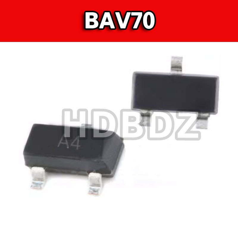 100pcs BAV70 A4 SOT23 A4T A4W SMD Power Crystal Triode Chip IC | Shopee Philippines