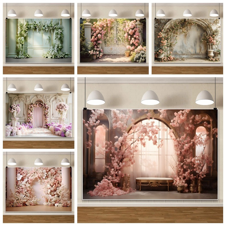 7X5FT Wedding Backdrop for Ceremony Backdrop for Proposal Flowers ...