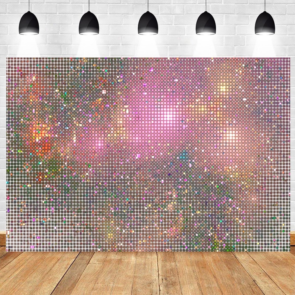 Fabric Bokeh Backdrop Golden Glitter Backdrop Holiday Twinkle Lights ...