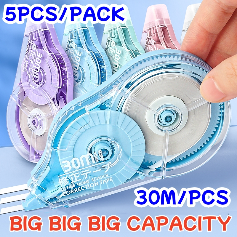 30M/PCS BIG CAPACITY Correction Tape Classic Colorful Correction Pen ...