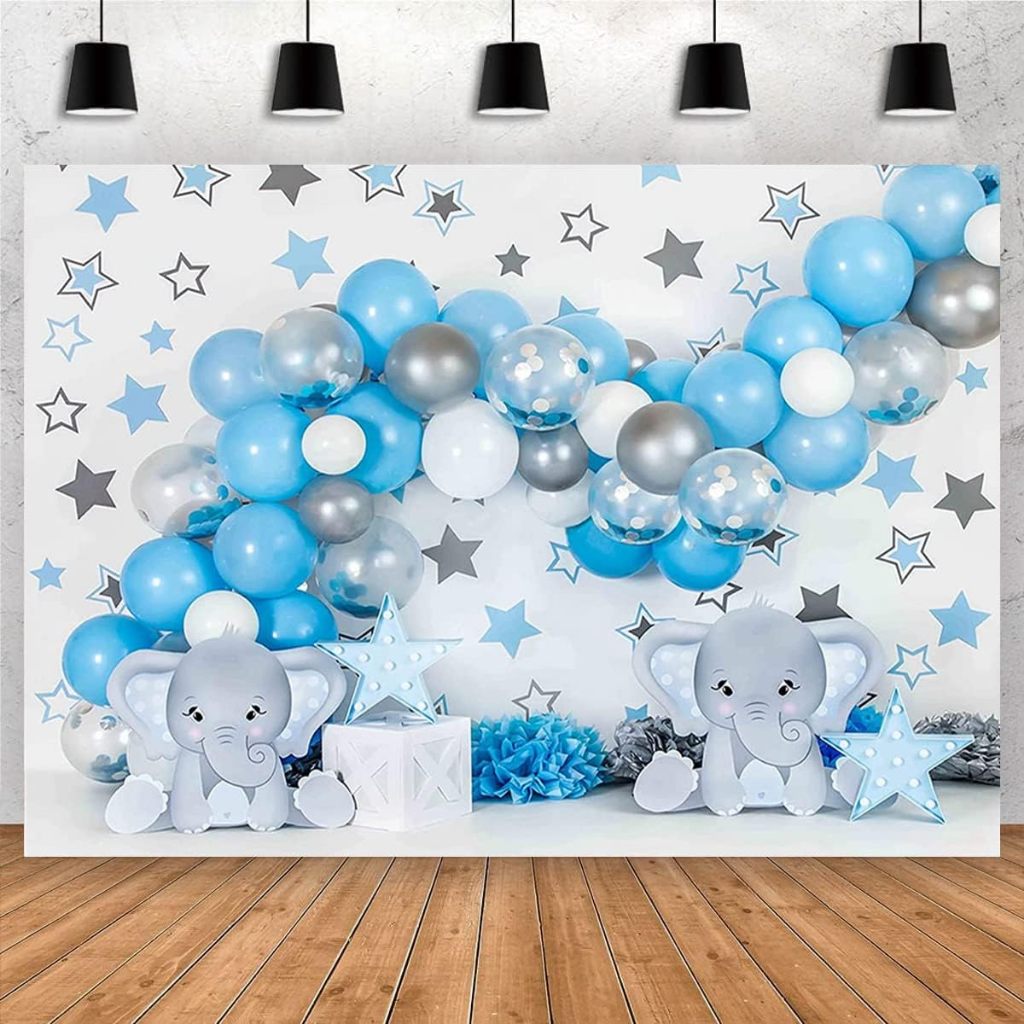Twinkle Twinkle Little Blue Star Balloon Elephant Photography ...