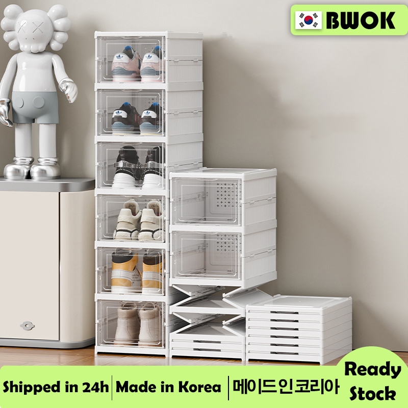 Folding Shoe Box Folding Cabinet Storage Shoe Rack Storage Box ...