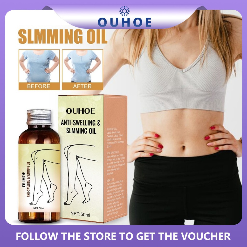 OUHOE Anti-Swelling & Slmming Oil 50ml Weight Loss Burning Fat Anti ...