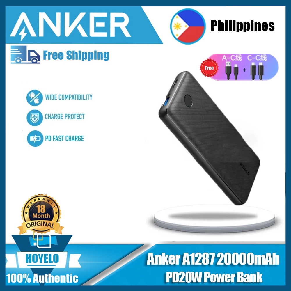 Anker PowerCore Essential 20000mah PD Powerbank, Portable Charger ...