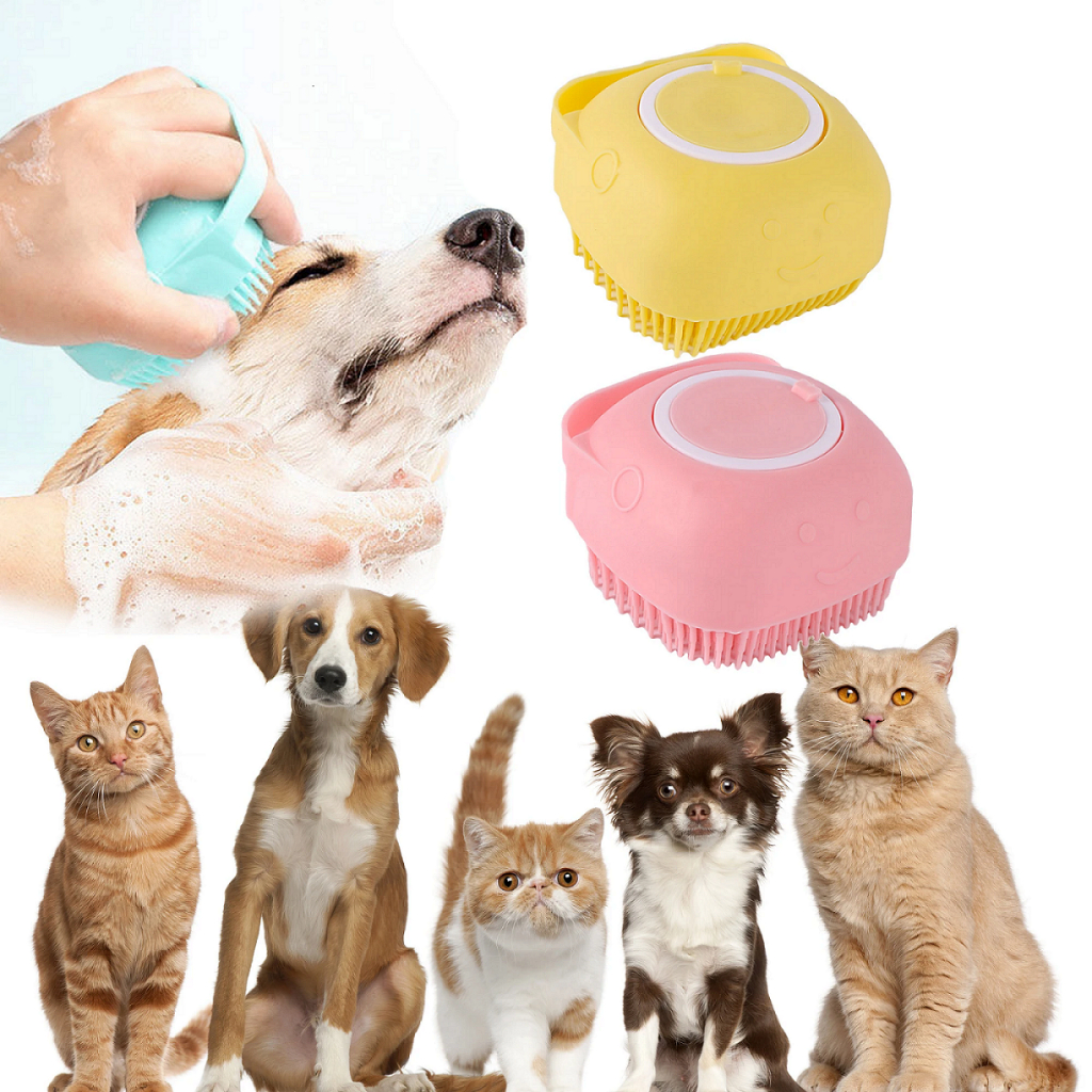 Pet Shower Cleaning Grooming Tool Fixed Massager Soft Bathing Brush ...