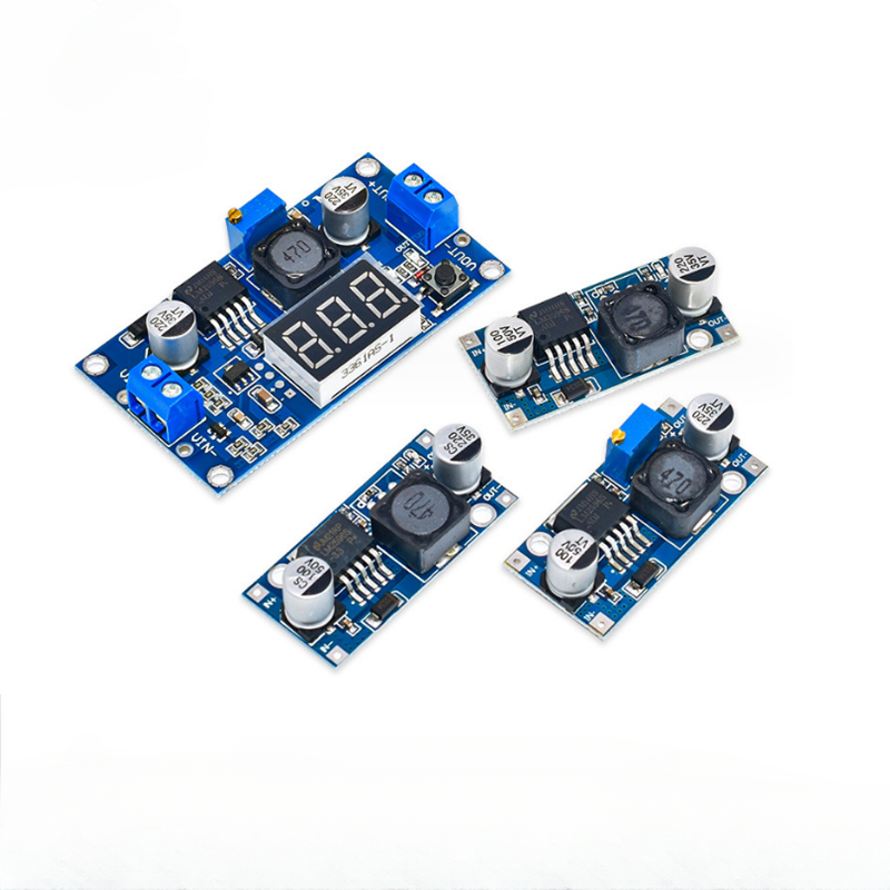 Lm2596 DC-DC 3A Step-down Adjustable Power Module with Digital Voltmeter display LM2596S Control ...