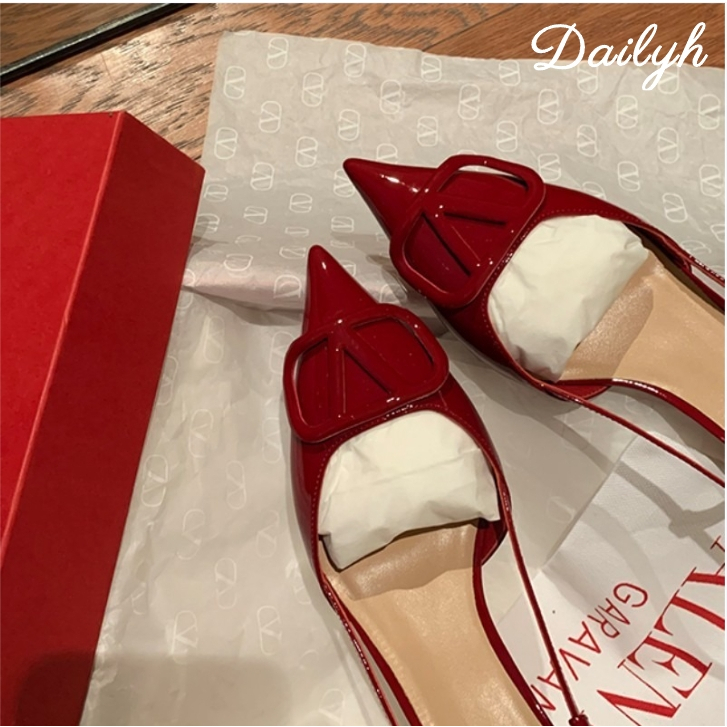 【In Stock】Wine Red High Heels for Women 2025 | V-Hollow Design 5cm ...