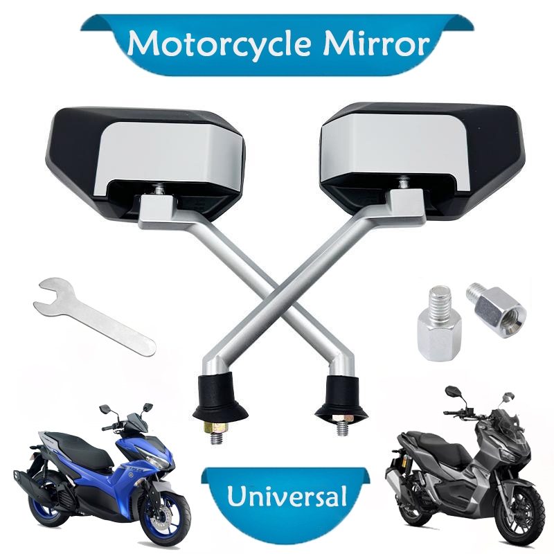 Side Mirror For Motorcycle 360 ° large Mirror Explosion-Proof Anti ...