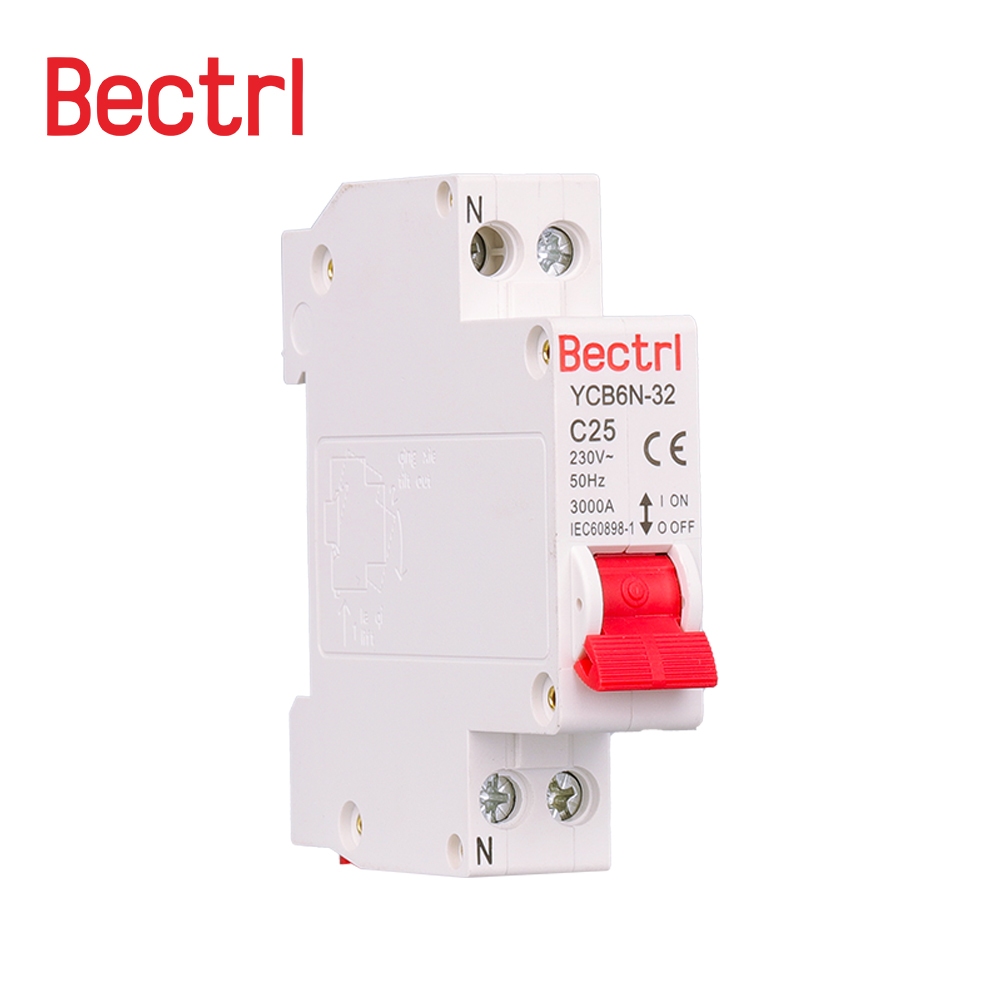 18MM TPN 1P+N Mini Circuit Breaker MCB 6A 10A 16A 20A 25A 32A Din Rail ...