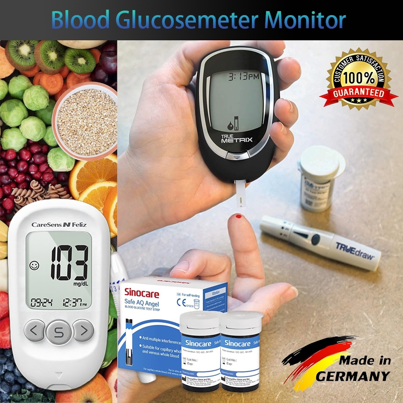 GLM-77 Glucmeter Set Blood Glucose Meter FREE 100pcs strips & 100pcs ...