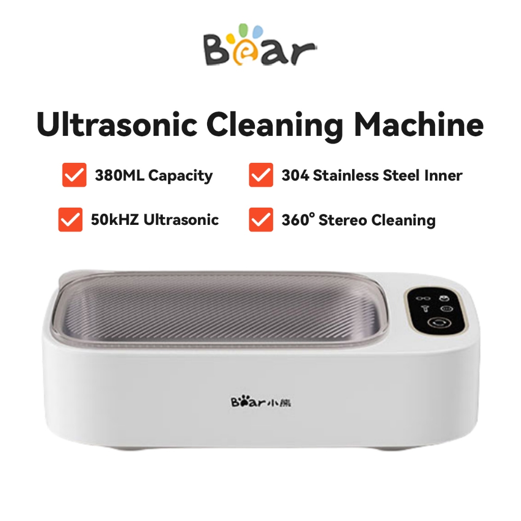 Bear Ultrasonic Jewellery Cleaner Machine Earrings Ring Cleaning ...