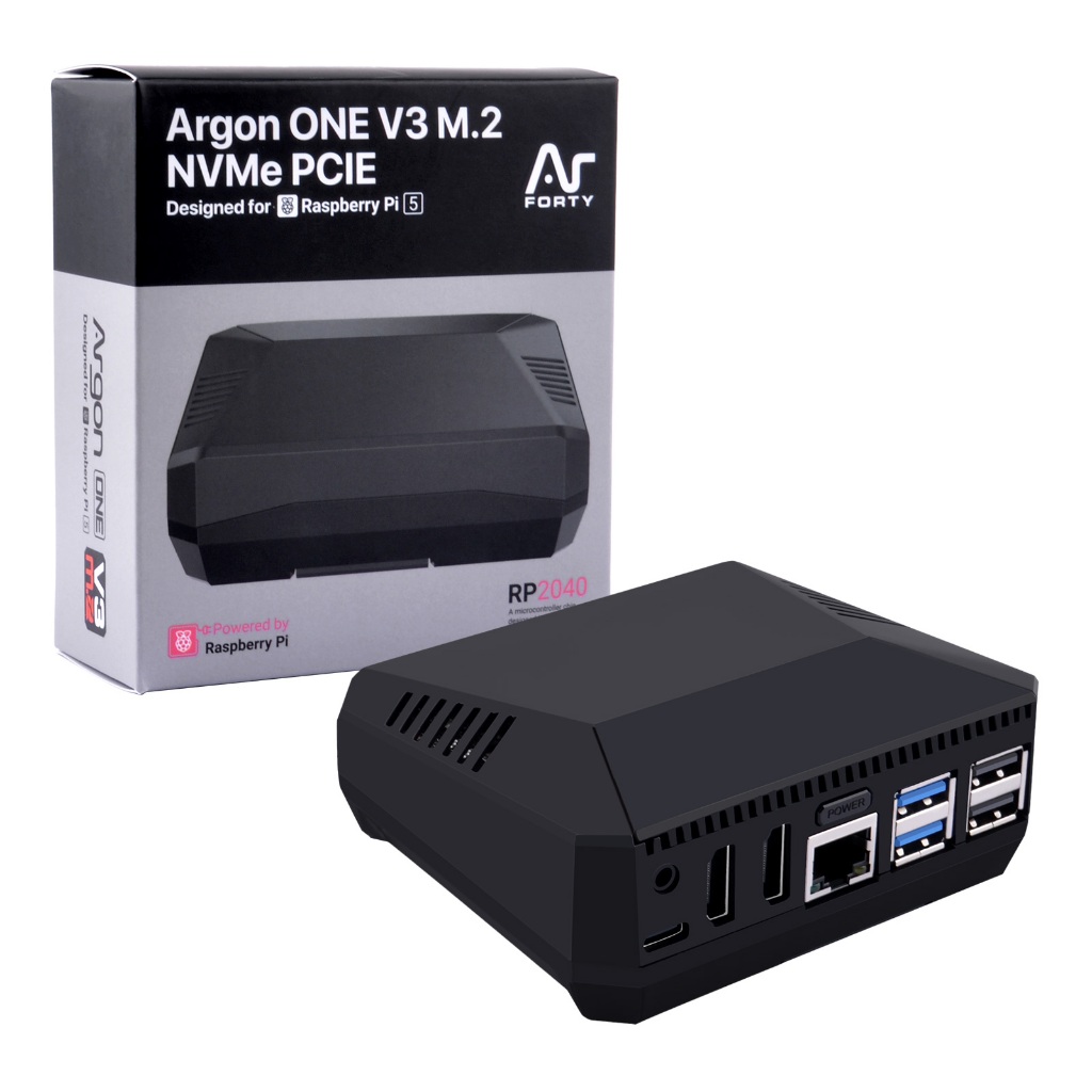 Argon ONE V3 M.2 NVME PCIE Case for Raspberry Pi 5 M-Key up to 2280 size | Shopee Philippines