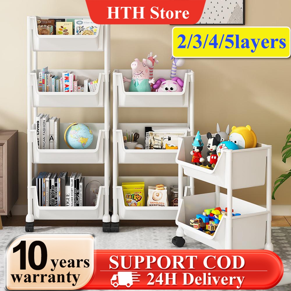 Multifunctional Moving Rack 2/3/4/5 layers Kitchen Shelves Multi-layer ...