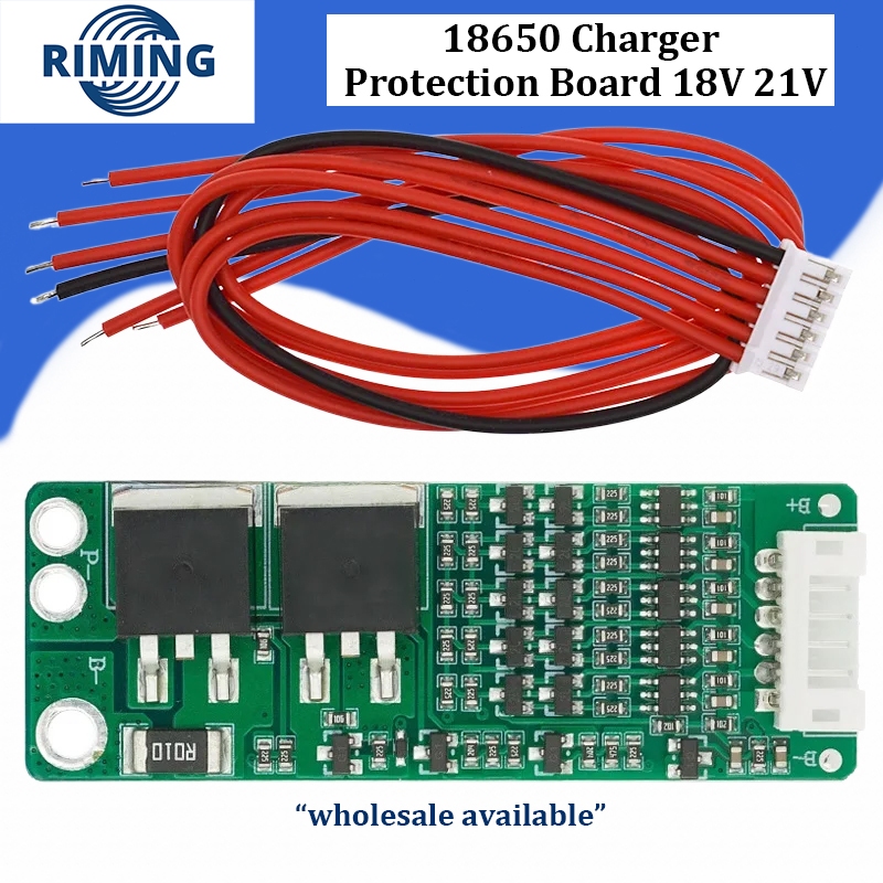 5S 15A Li-ion Lithium Battery BMS 18650 Charger Protection Board 18V ...