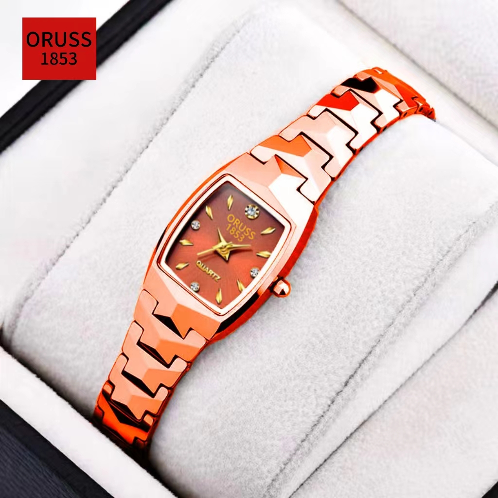 [Gift][With Box]ORUSS Original Simple Luxury Stainless Steel Waterproof ...