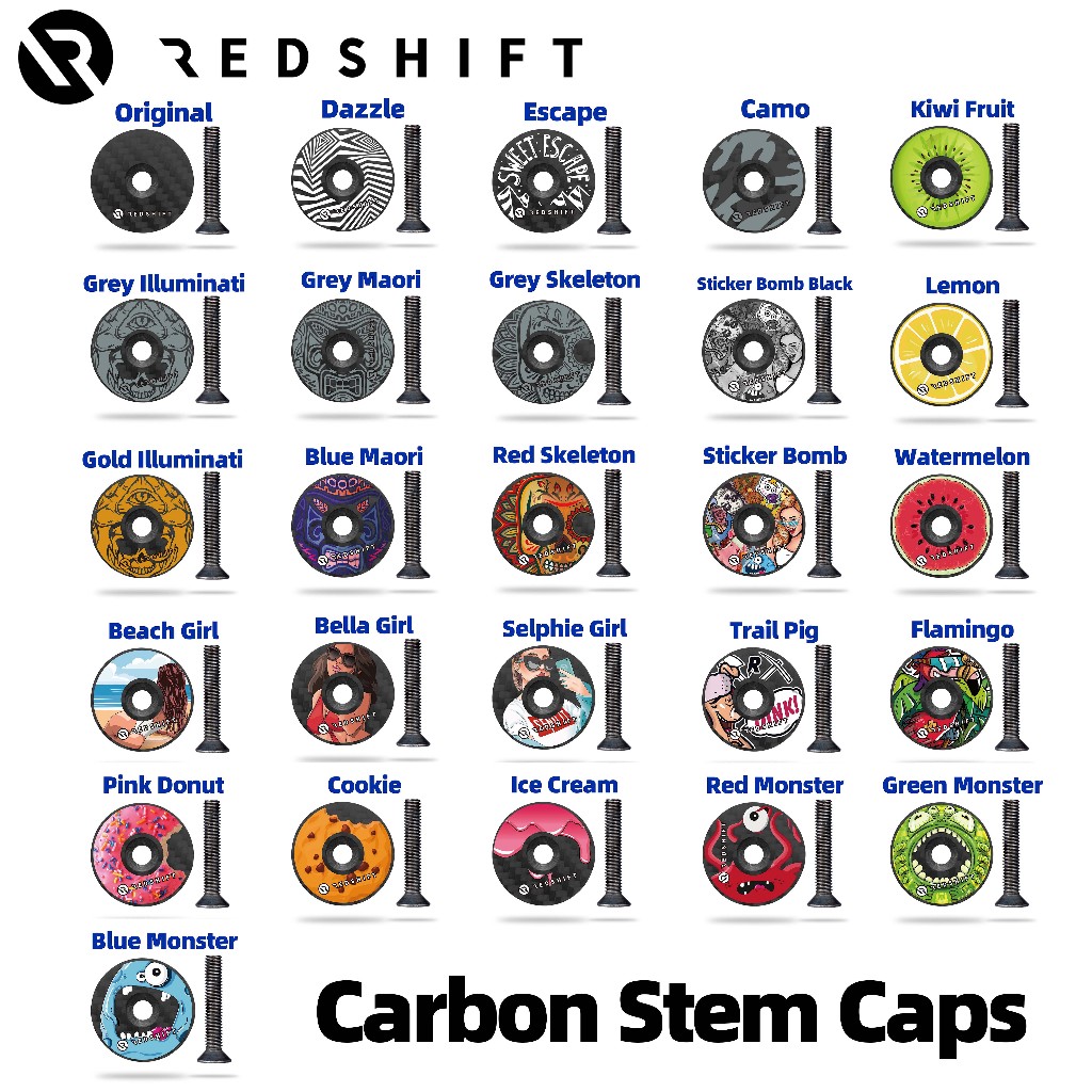 Redshift Carbon Stem Caps 32mm Titanium Screw for MTB Mountain Road ...