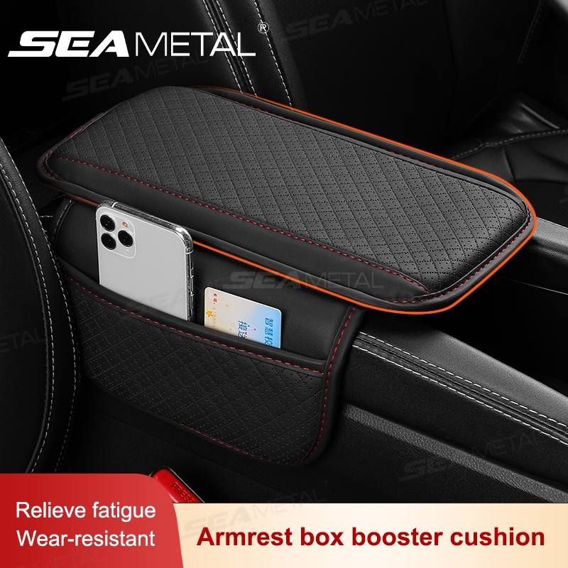 SEAMETAL Car Armrest Box Cushion Center Console Protect Cover Storage ...