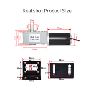 5840-31ZY Worm Gear DC Motor 12V/24V Forward And Reverse Adjustable Speed 7RPM~470RPM Shaft ...