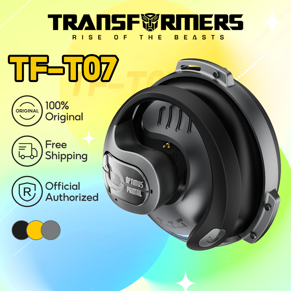 Transformers TF-T07 OWS Ear Hook Headphones HD Voice Low Latency Gaming ...