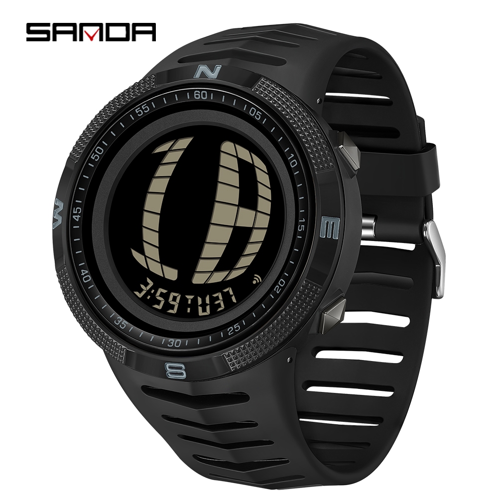 SANDA Men Electronic Watch Sports Outdoors Hand Light Waterproof ...