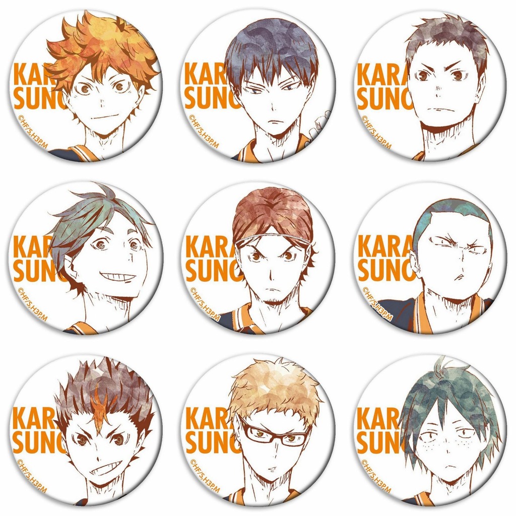 Anime Haikyuu!! Hinata kageyama Kei Tsukishima Badge Brooches Cosplay ...