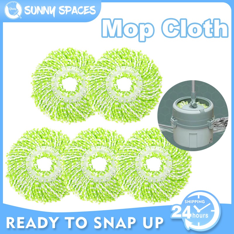 SUNNY SPACES Mop Cloth For 360° Rotating Mop Floor Mop Pad Replacement ...