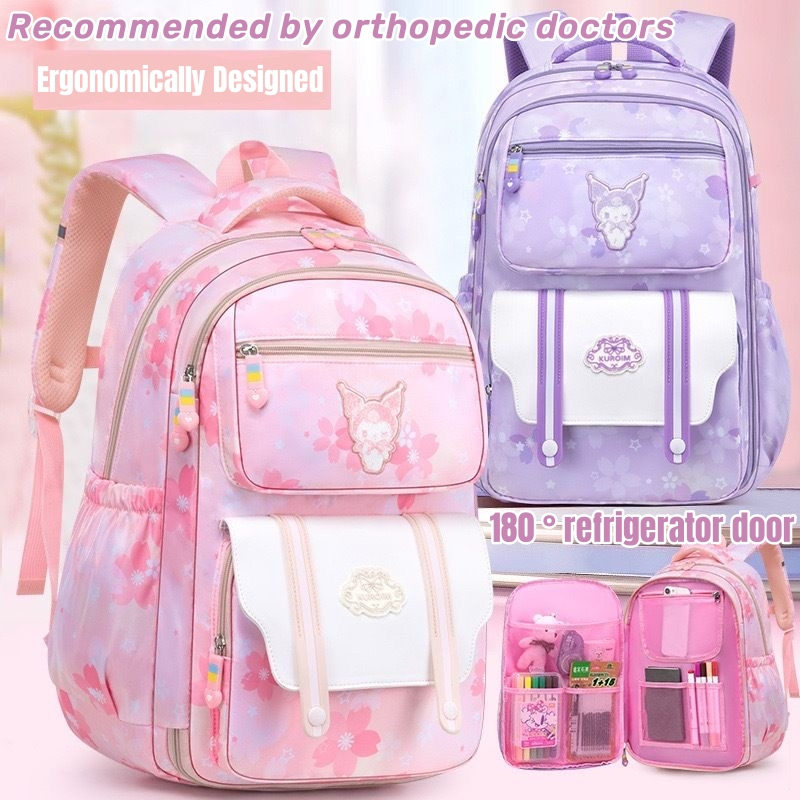 Elementary school students Japanese and Korean Princess schoolbag cute ...