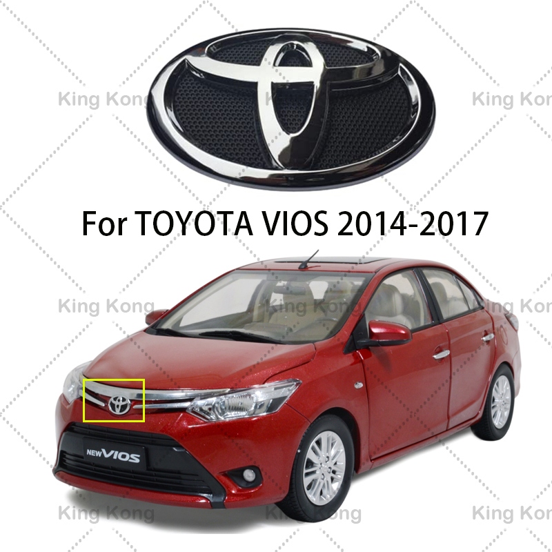 original quality front bumper grill logo For Toyota vios 2014 2015 2016 ...