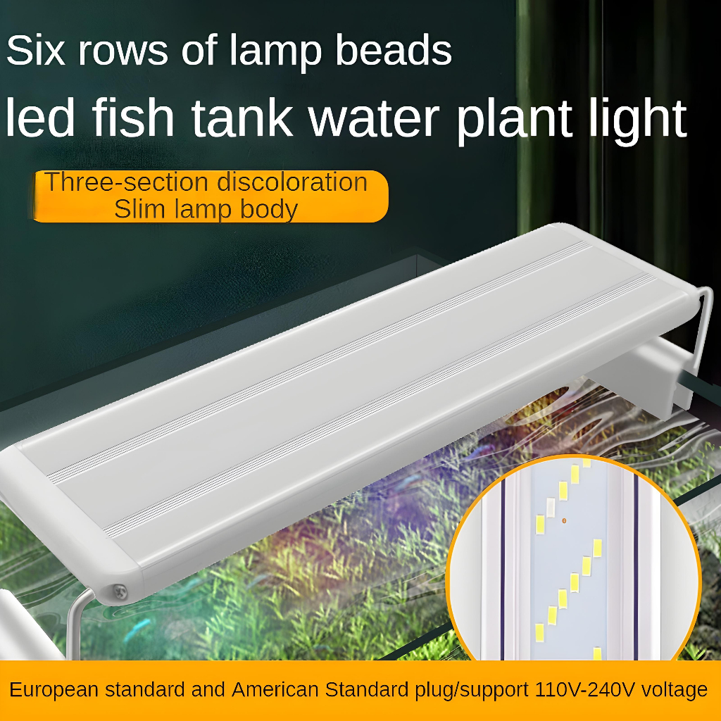 Aquarium light, three color color changing water grass landscape light ...