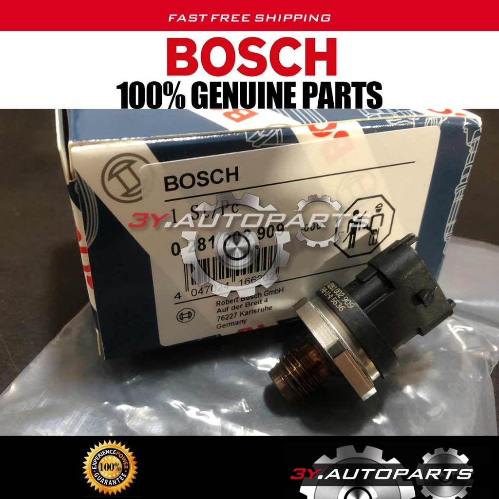 Genuine #0281002909 (1pcs) Fuel Rail Pressure Sensor Hyundai KIA Nissan ...