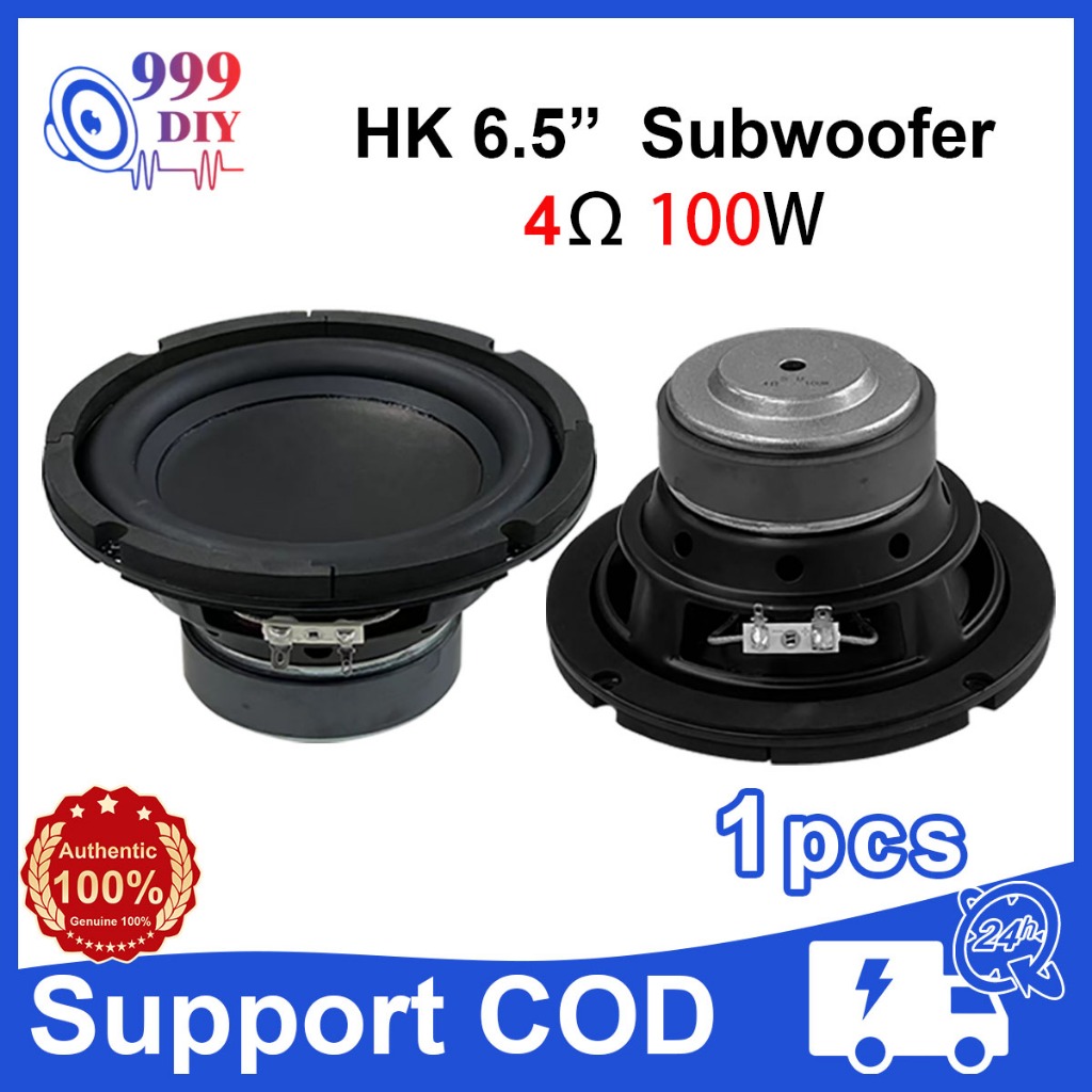999DIY HK 6.5 inch subwoofer speaker 4Ω 100W BASS car speaker subwoofer ...