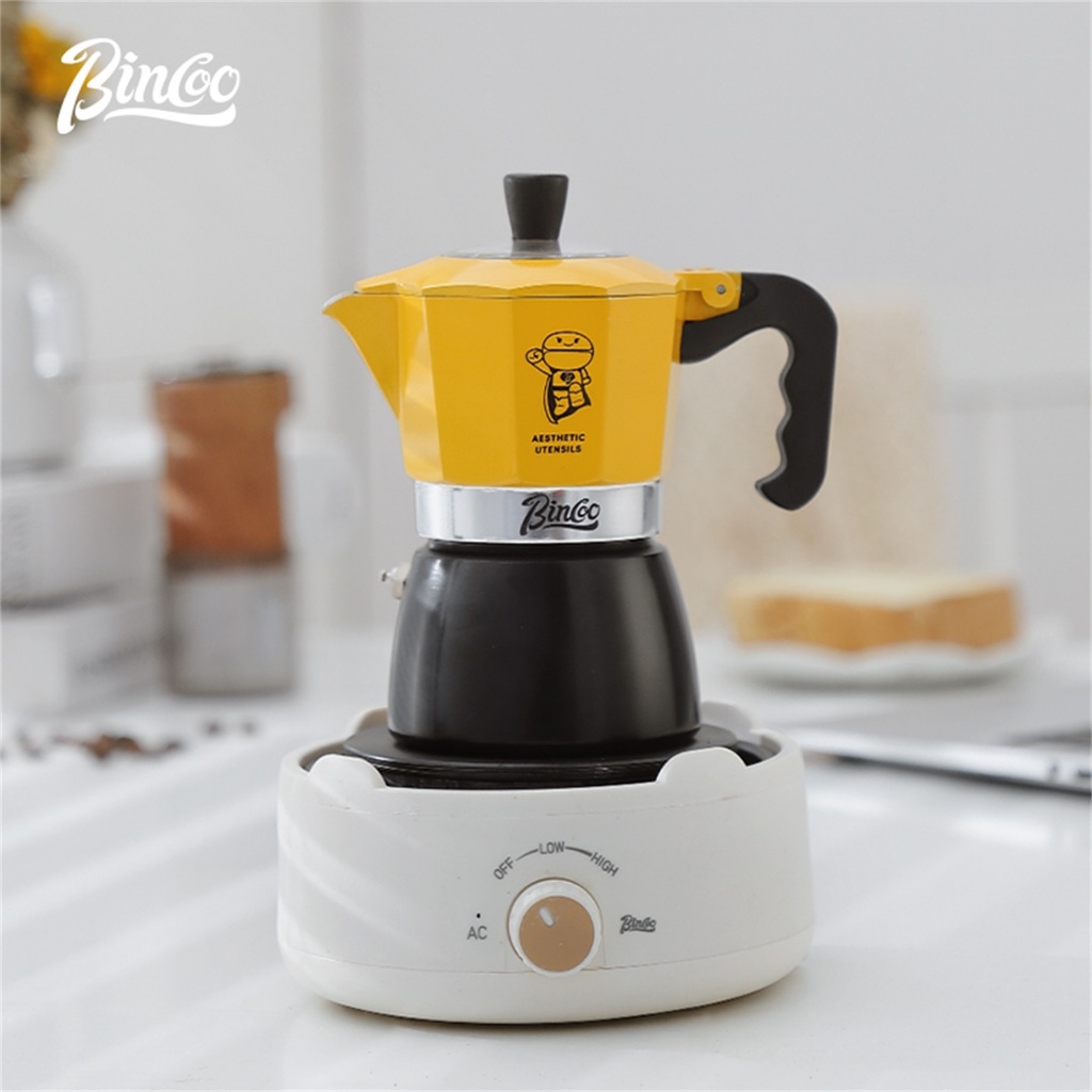 Bincoo Moka Pot Coffee Double Valve Moka Pot Household Coffee Pot Small ...