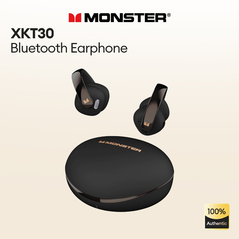 Monster XKT30 Bluetooth Earphone HD Call Intelligent Noise Cancellation ...