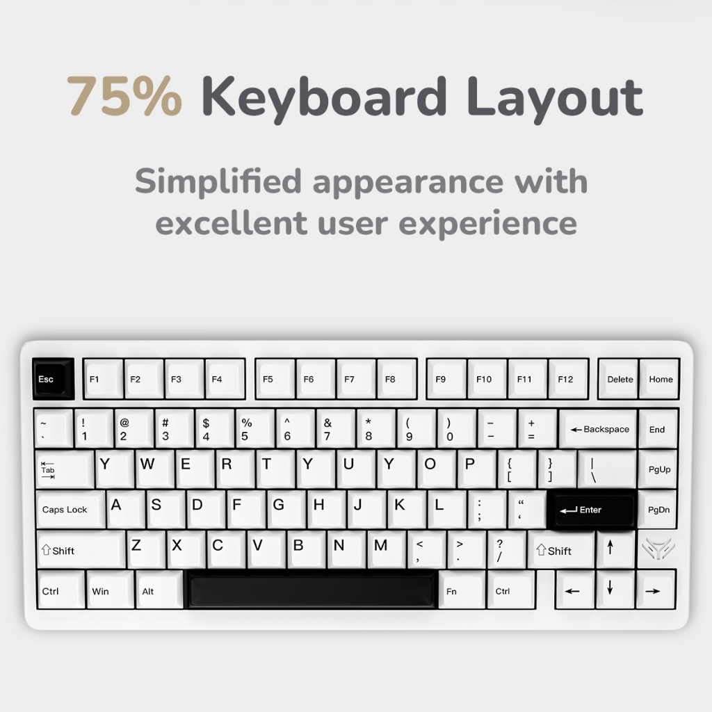 ElecFox INKY 75 Aluminum Full Build Mechanical Keyboard 75% Layout ...