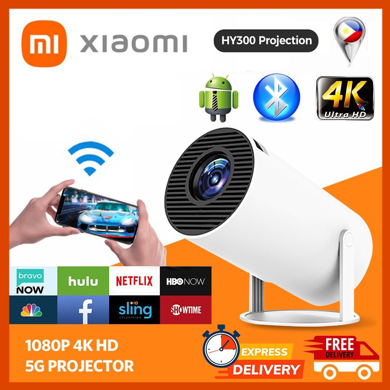 Android projector HY300 mini projector wifi bluetooth portable ...