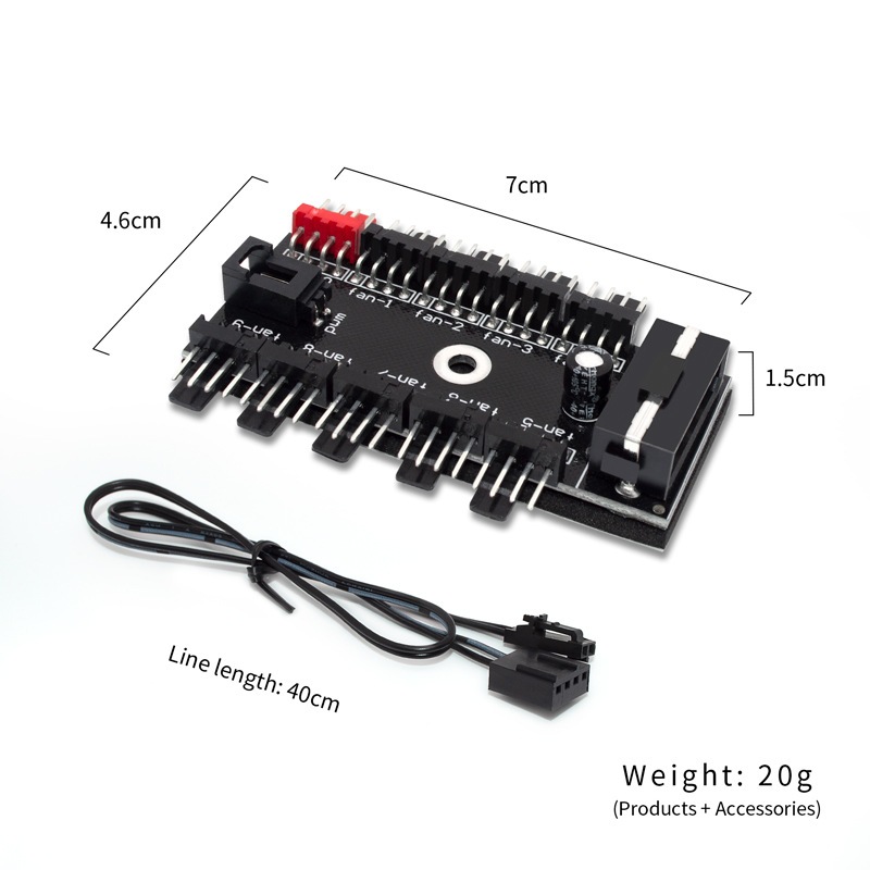 Computer temperature control speed control board chassis four wire fan controller motherboard ...