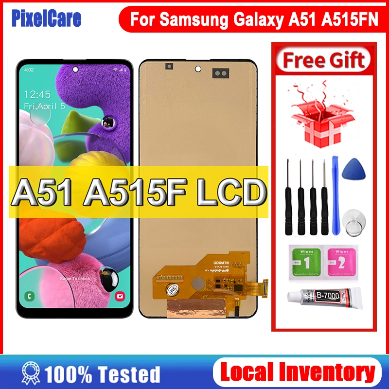 Pixelcare LCD For Samsung Galaxy A51 A515 A515FN/DS A515F LCD Display Touch Screen Digitizer ...